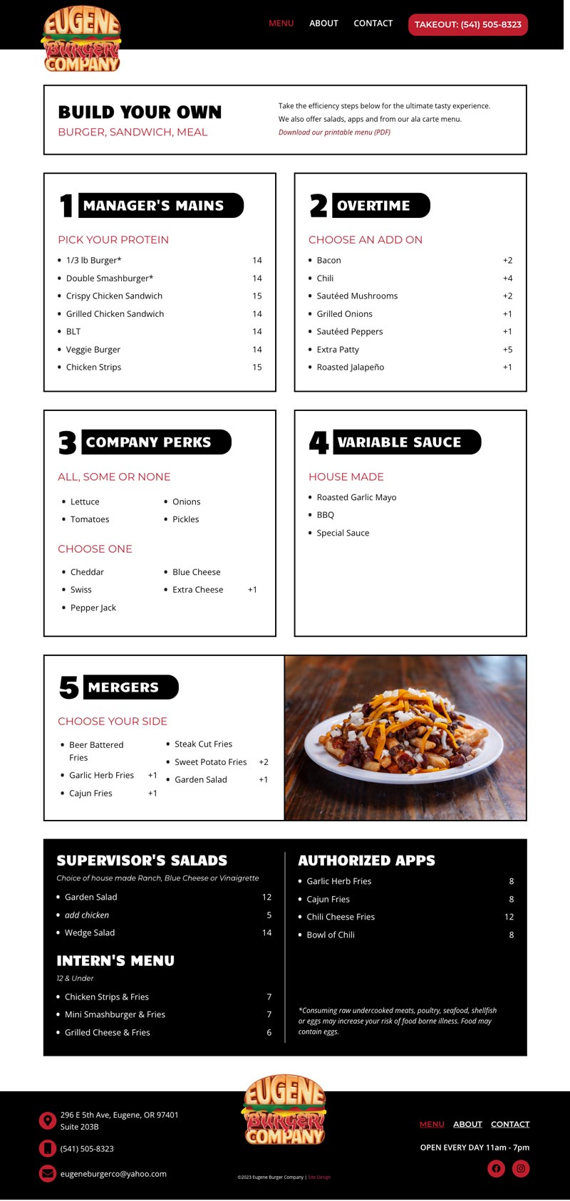 RWS Website Collaboration Project Portfolio: Eugene Burger Company